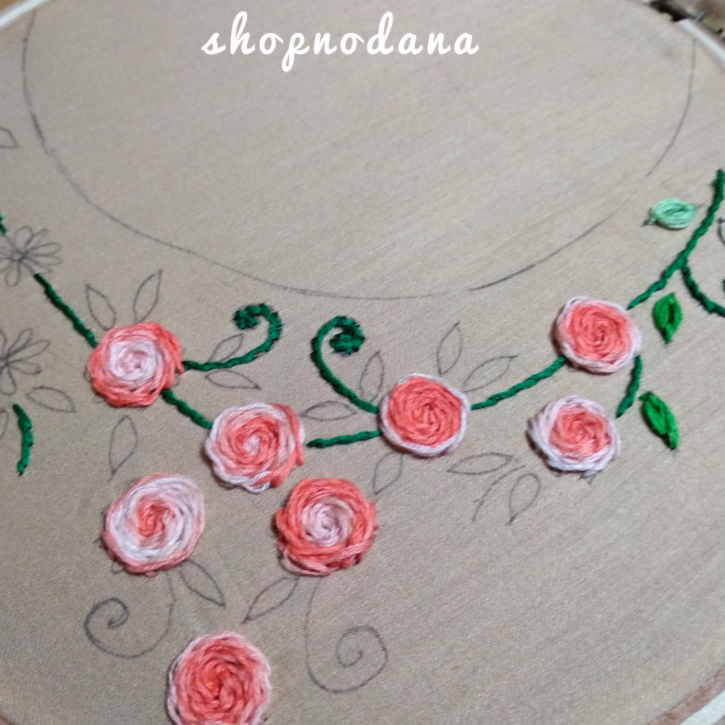 Hand Embroidery Design for Your Dress Neck - Shopno Dana